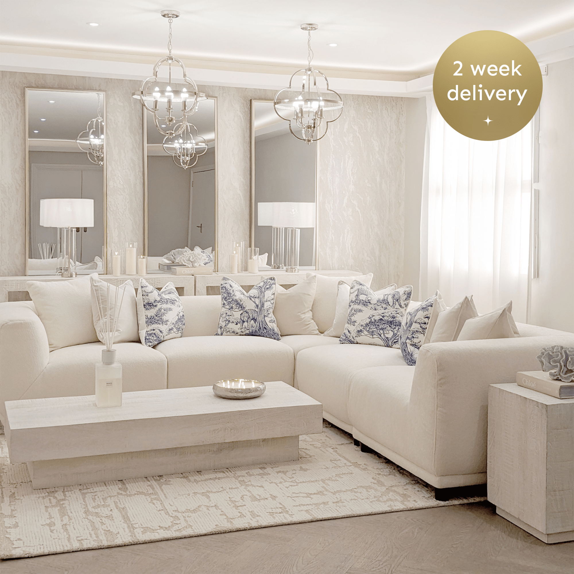 Arlo Polar Boucle Modular Sofa Range – Rowen Homes