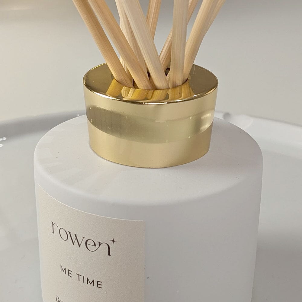 Me Time White & Gold Reed Diffuser - Bergamot & Musk – Rowen Homes