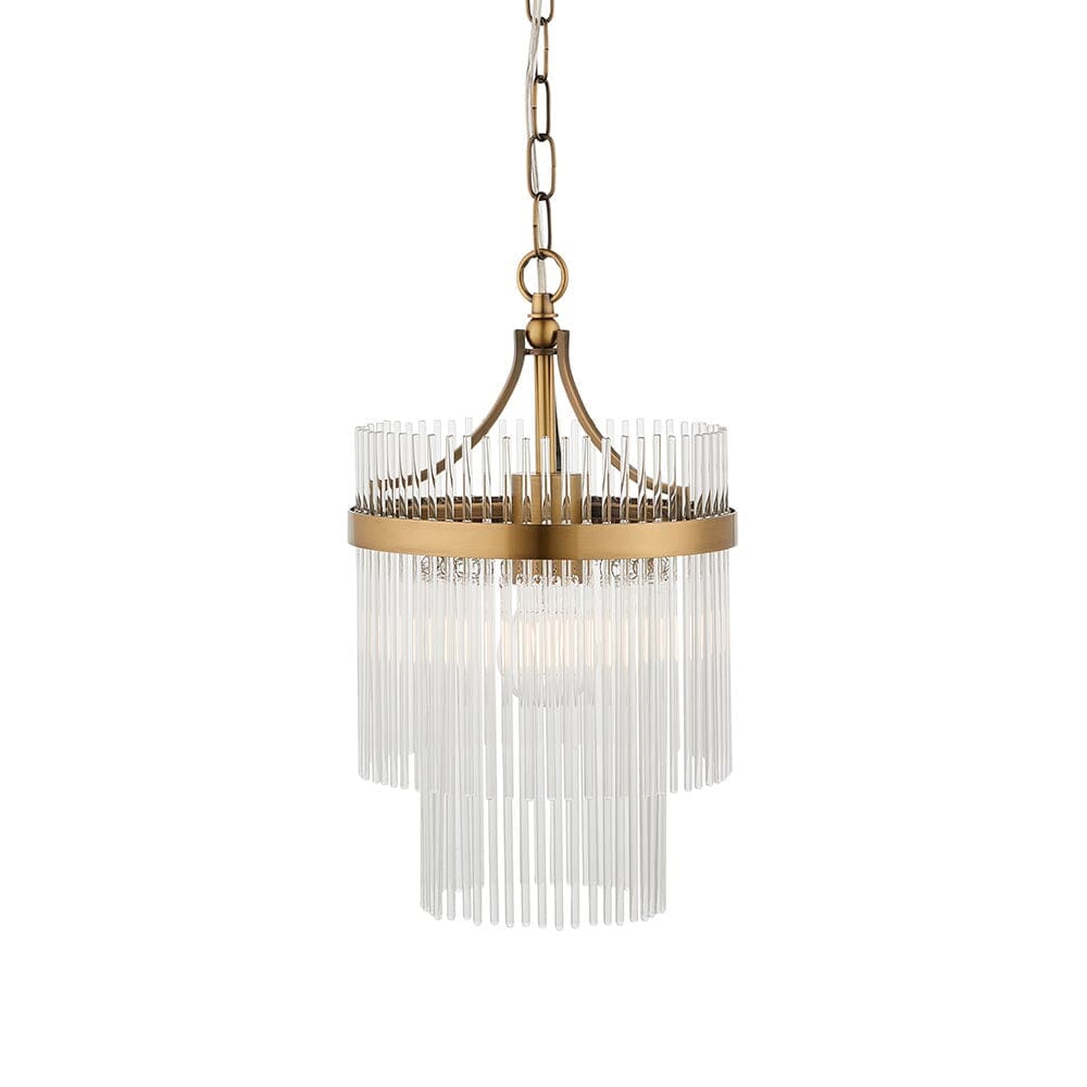 Abella Light Gold & Glass Pendant Ceiling Light – Rowen Homes