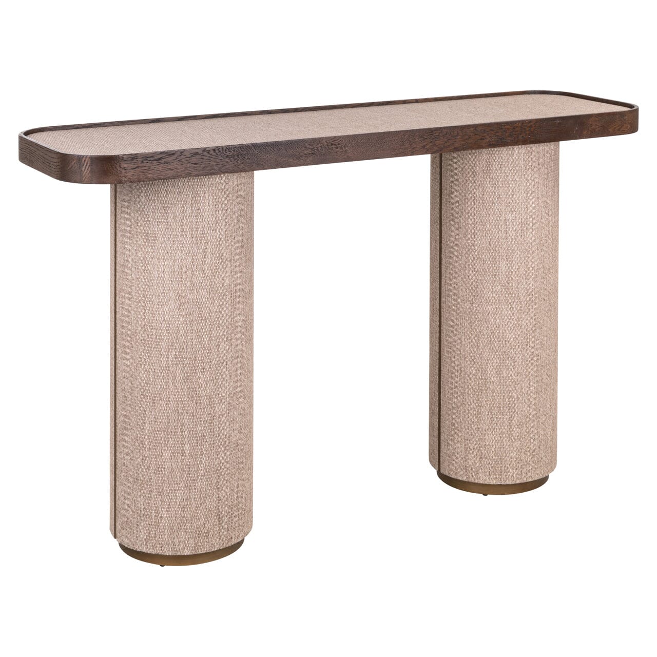 Alexandra Luxury Linen & Dark Brown Oak Console Table – Rowen Homes