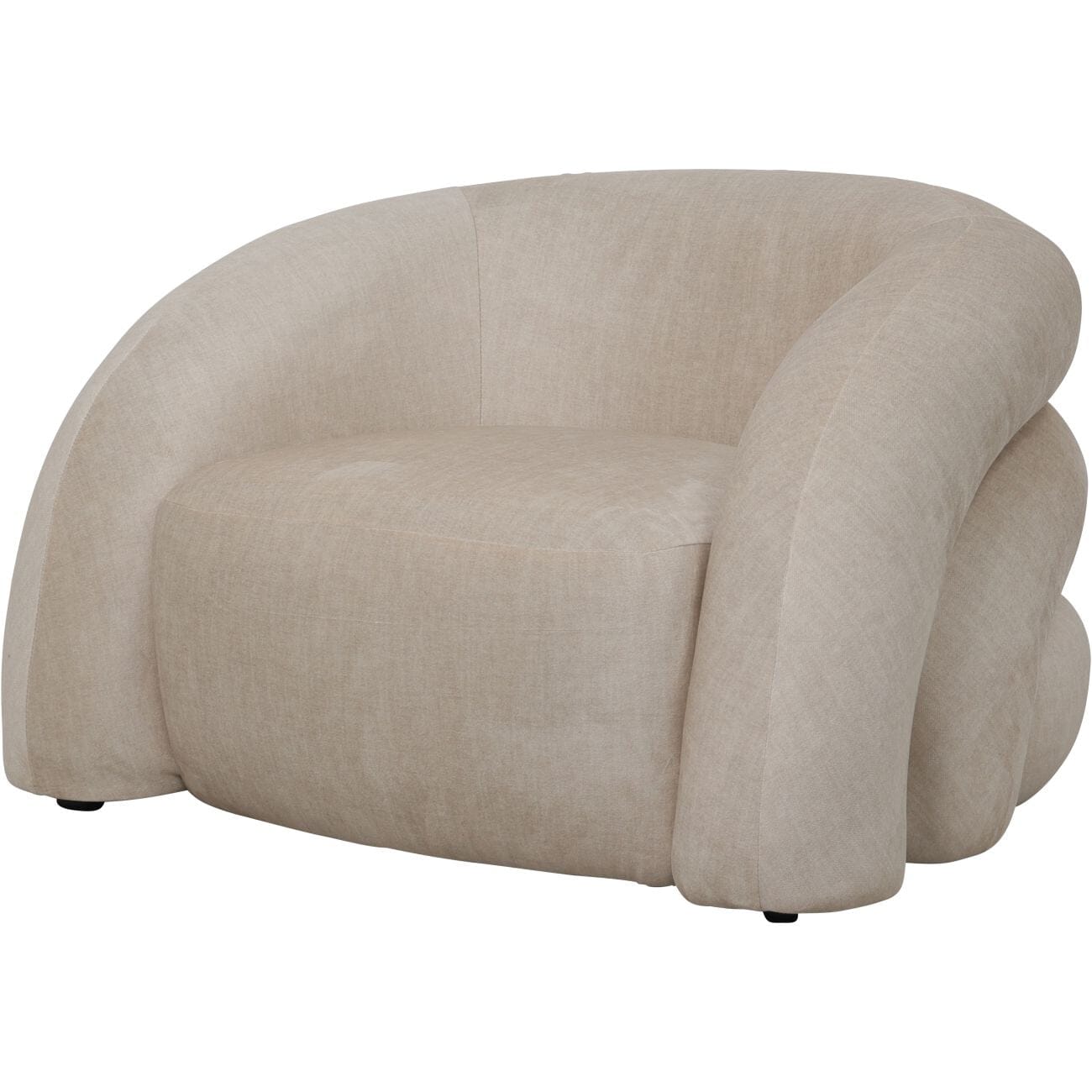 Amreli Curved Cream Snug Chair – Rowen Homes