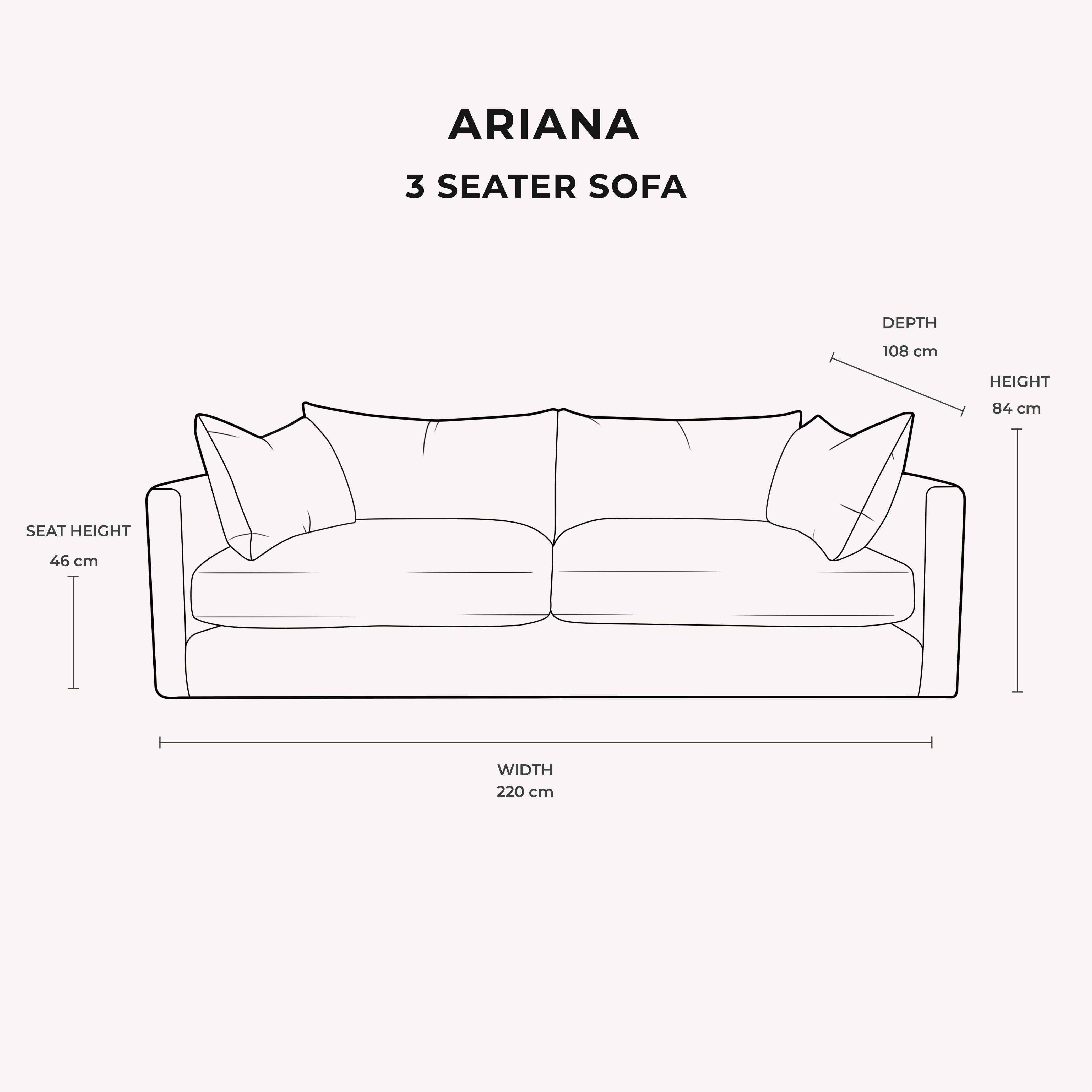 Ariana Grey Chenille Sofa Range – Rowen Homes