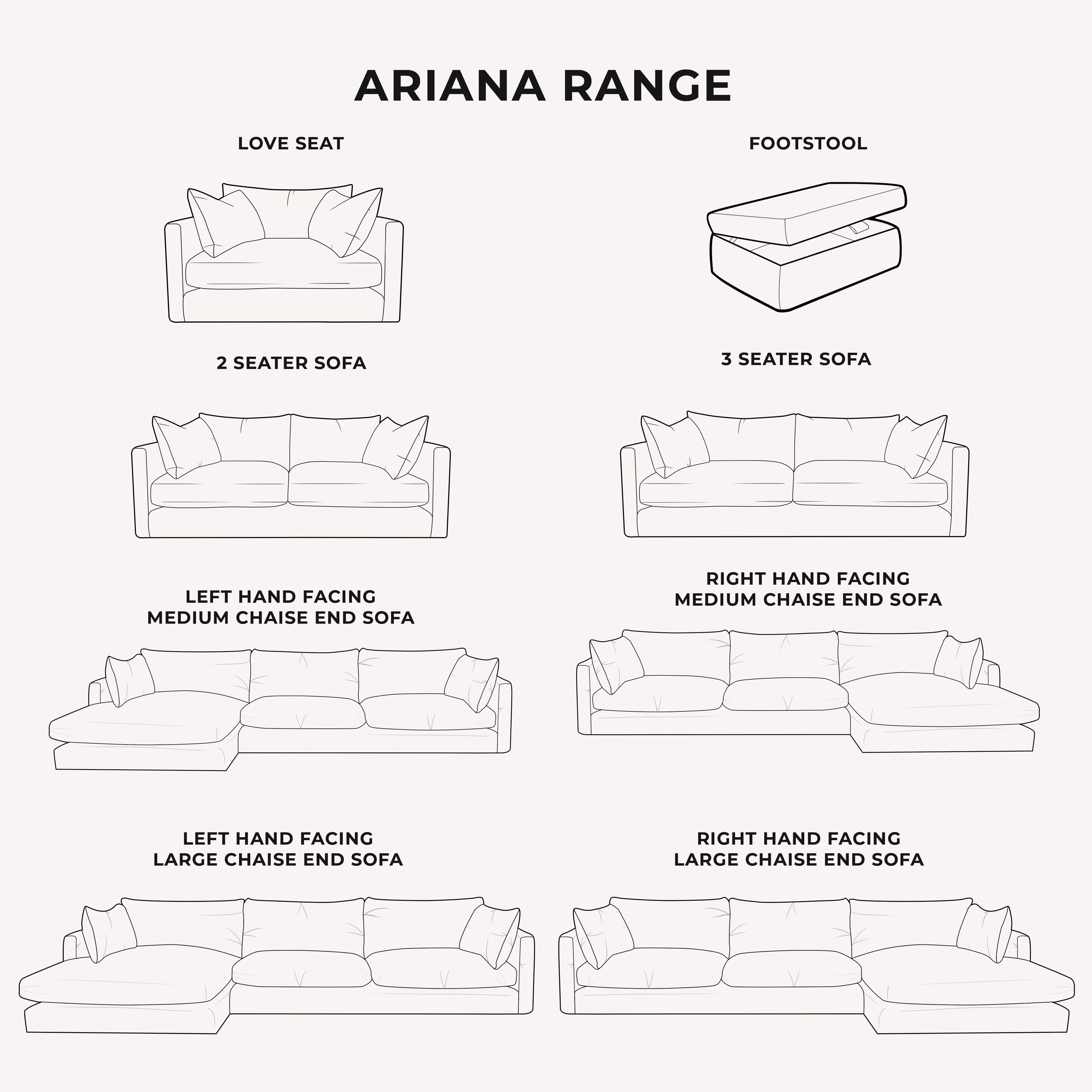 Ariana Grey Chenille Sofa Range – Rowen Homes