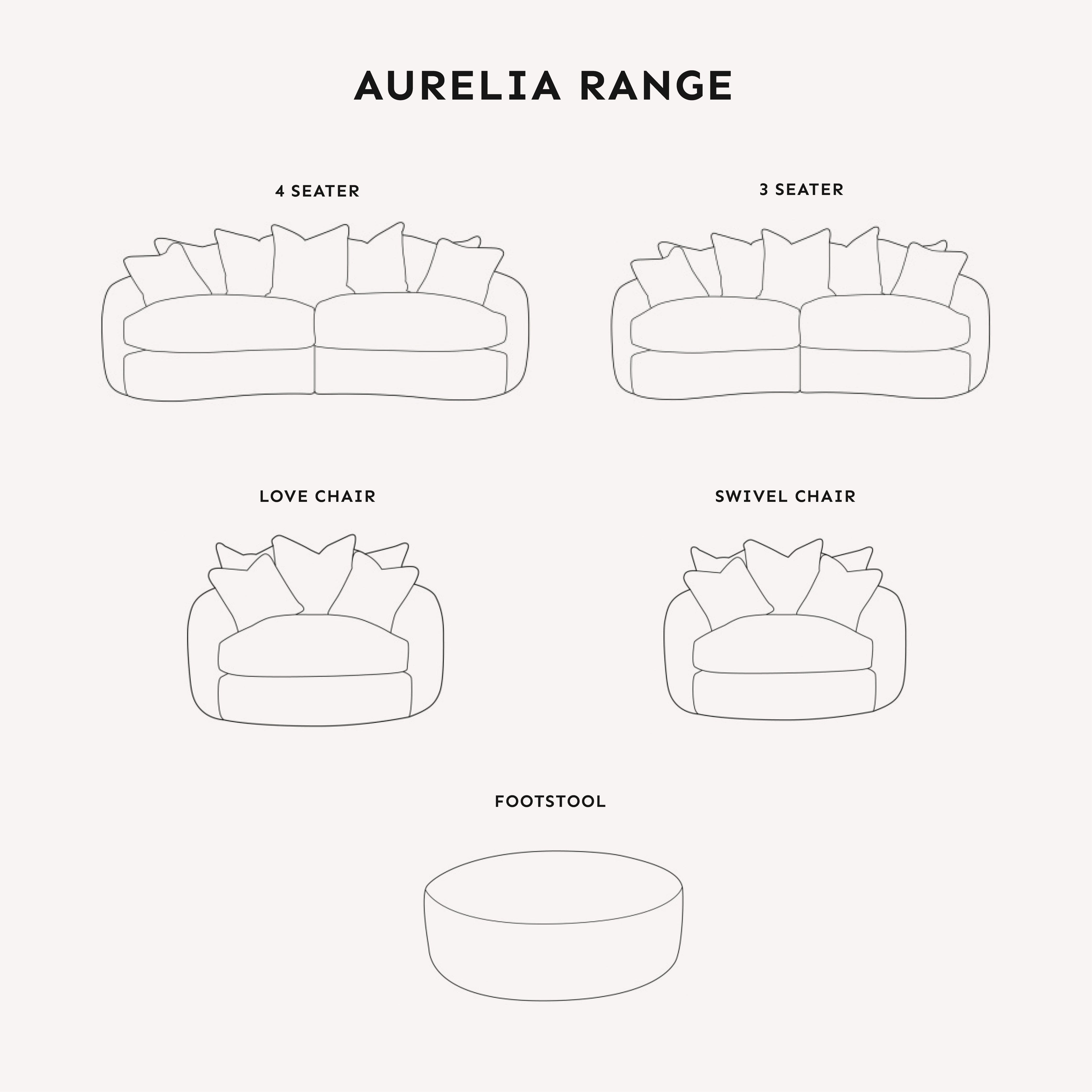 Shop Aurelia Cream Boucle Curved Pillowback Sofa Range – Rowen Homes