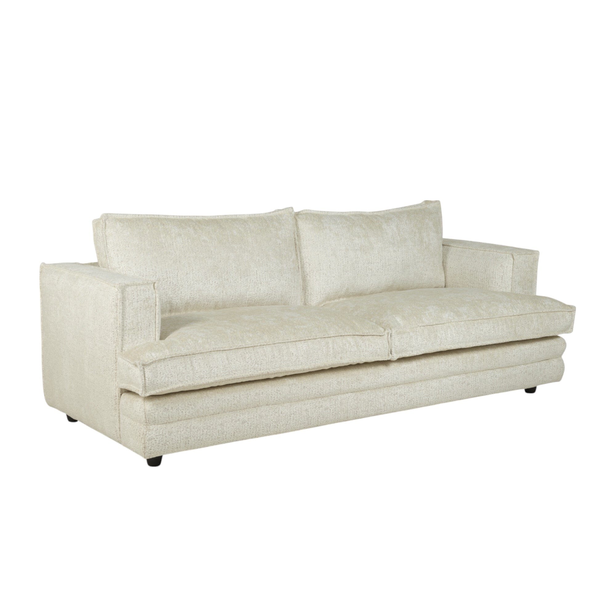 Avienne Cream Chenille 3 Seater Sofa – Rowen Homes