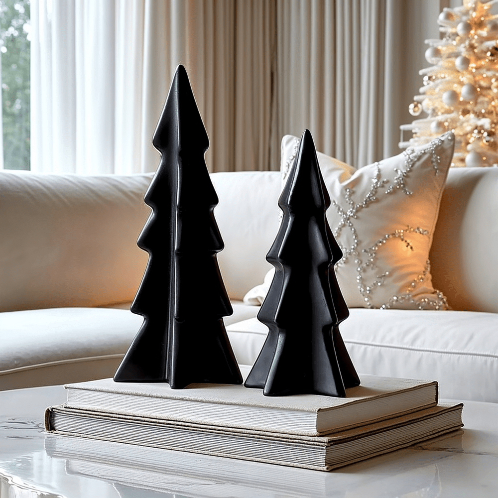 Black Large Decorative Tree Ornament – Rowen Homes