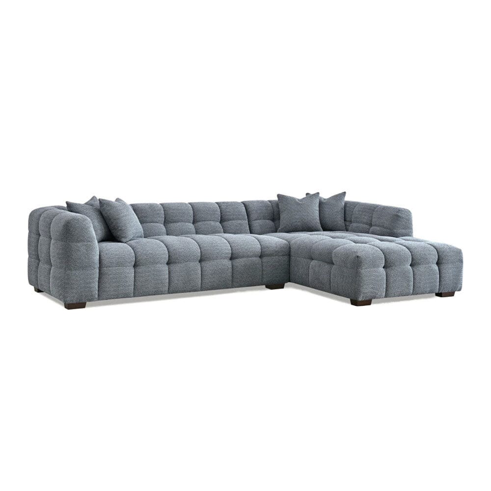 Shop Bubble Tufted Dark Grey Boucle Chunky Sofa – Rowen Homes