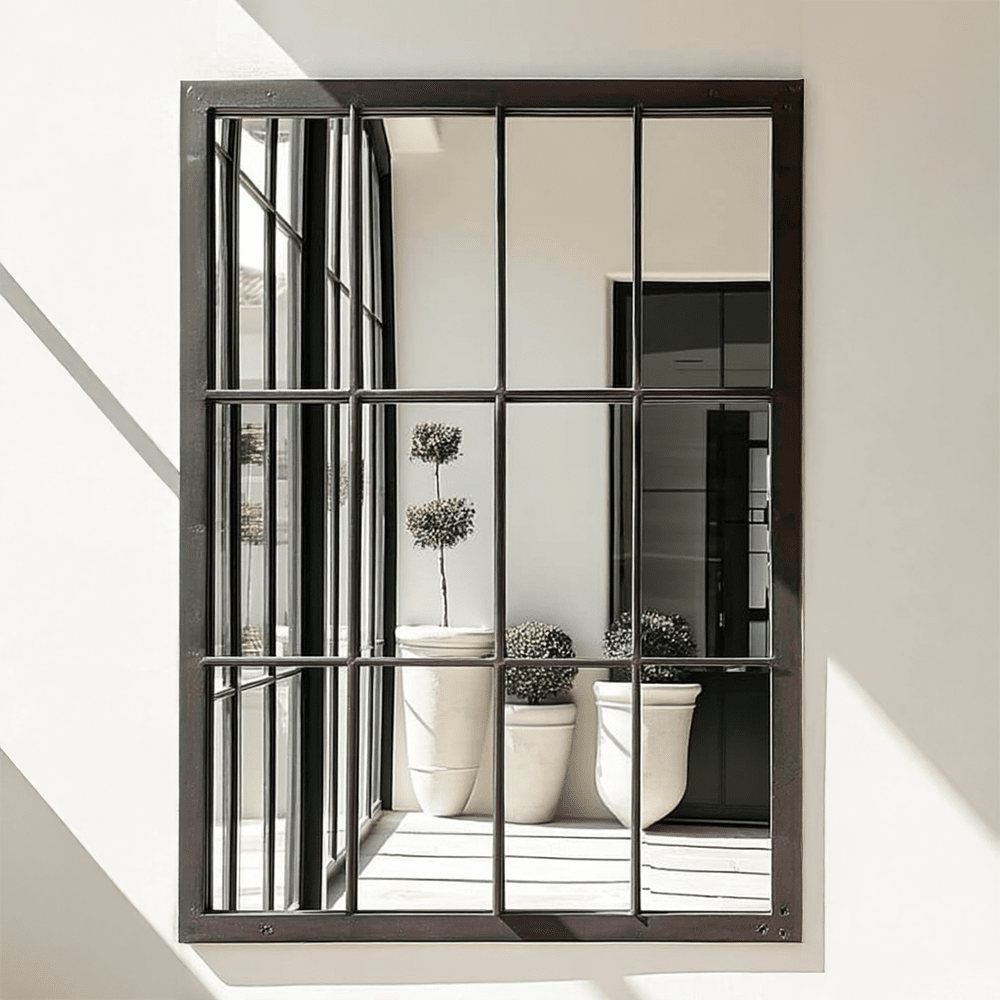 Cassis Black Outdoor Window Mirror – Rowen Homes