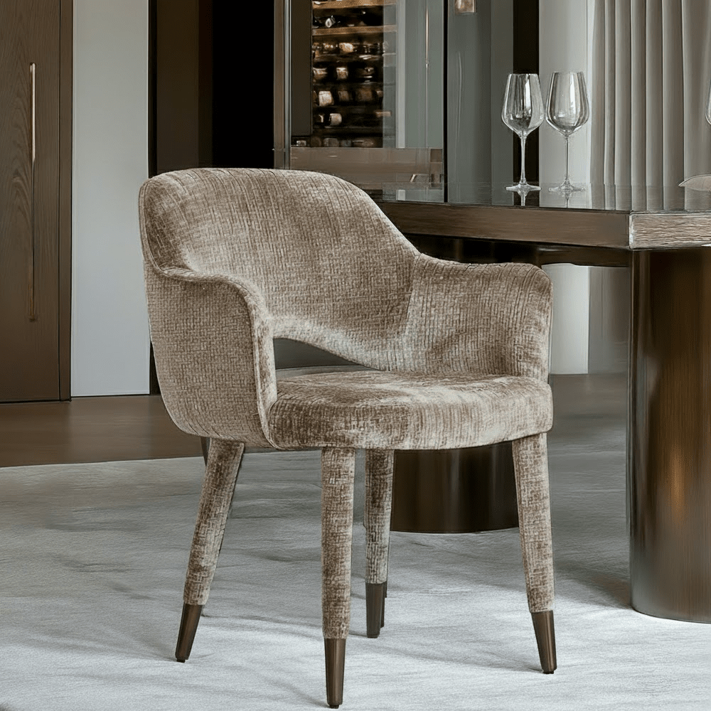 Charlotte Dark Stone Textured Dining Chair – Rowen Homes