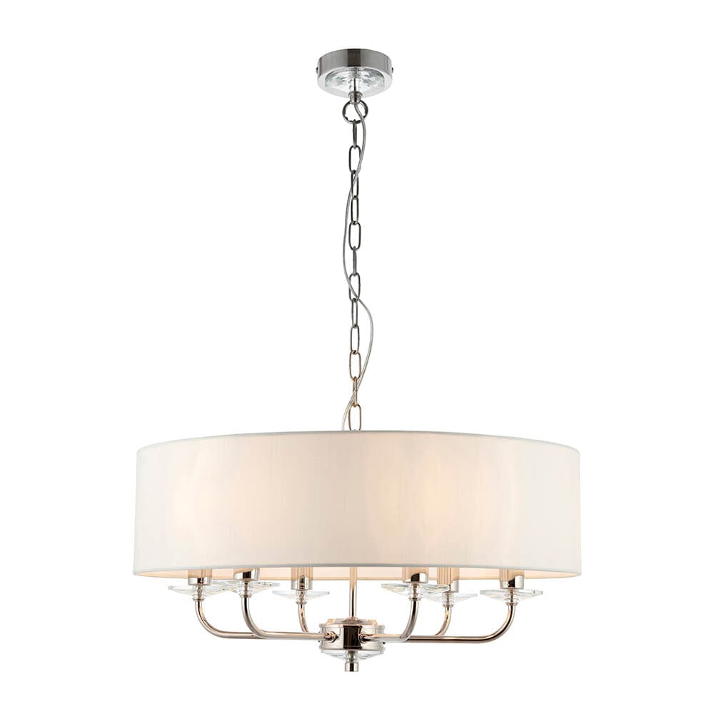 Cindy Silver 6 Light Pendant Ceiling Light – Rowen Homes