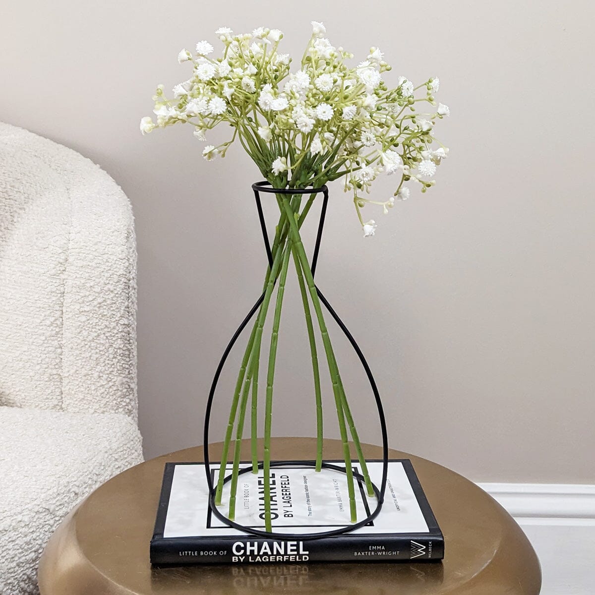 Contour Black Silhouette Wire Vase – Rowen Homes