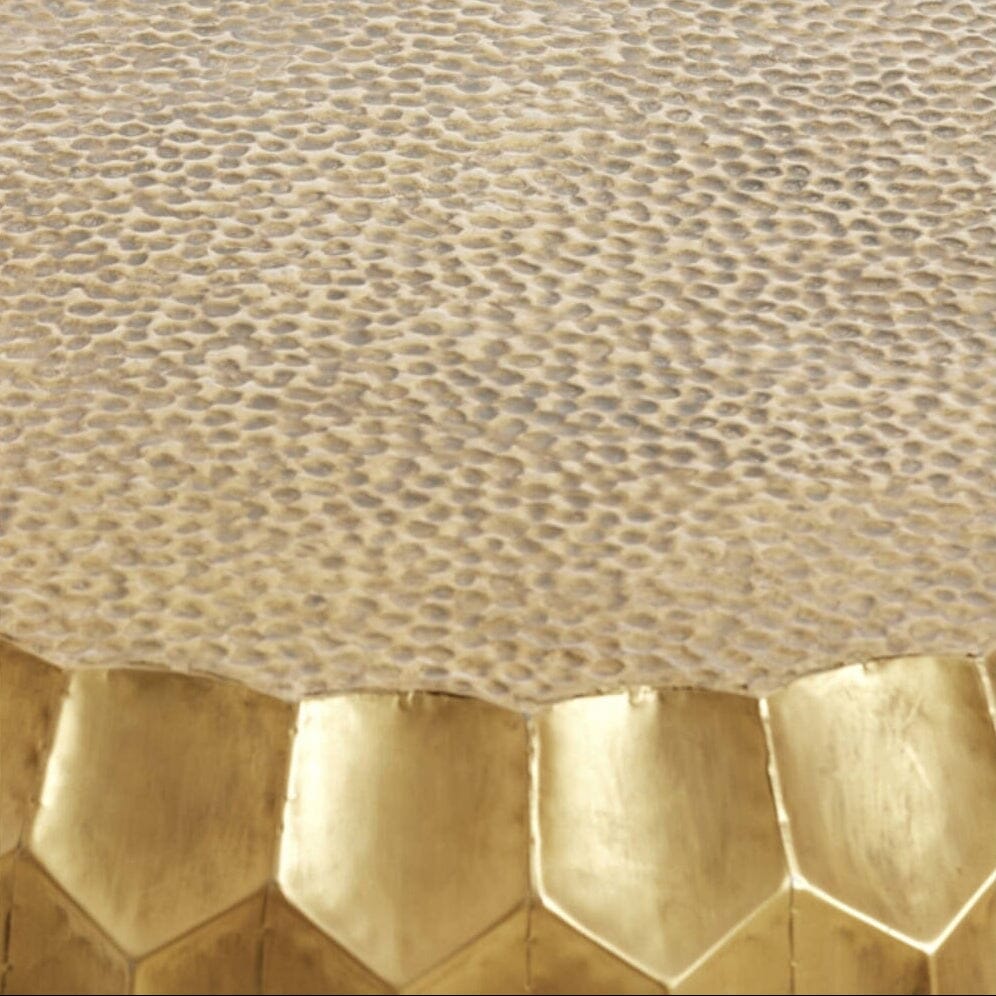 Cora Antique Gold Round Coffee Table – Rowen Homes