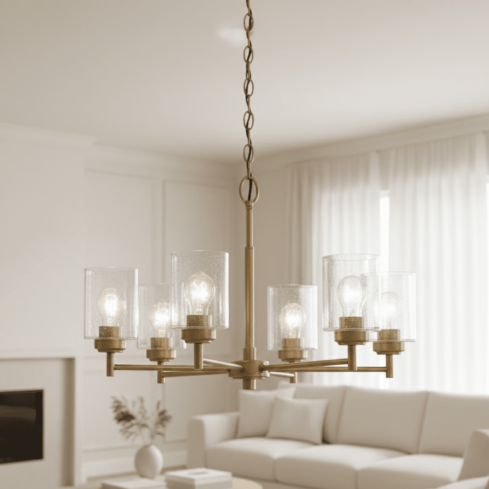Cressida Gold 6 Light Pendant Ceiling Light – Rowen Homes