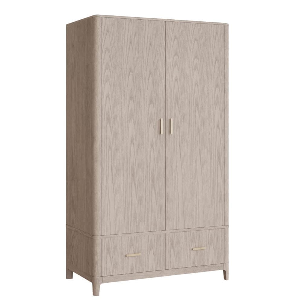 Dahlia Lightwash Wood Veneer 2 Door Wardrobe – Rowen Homes