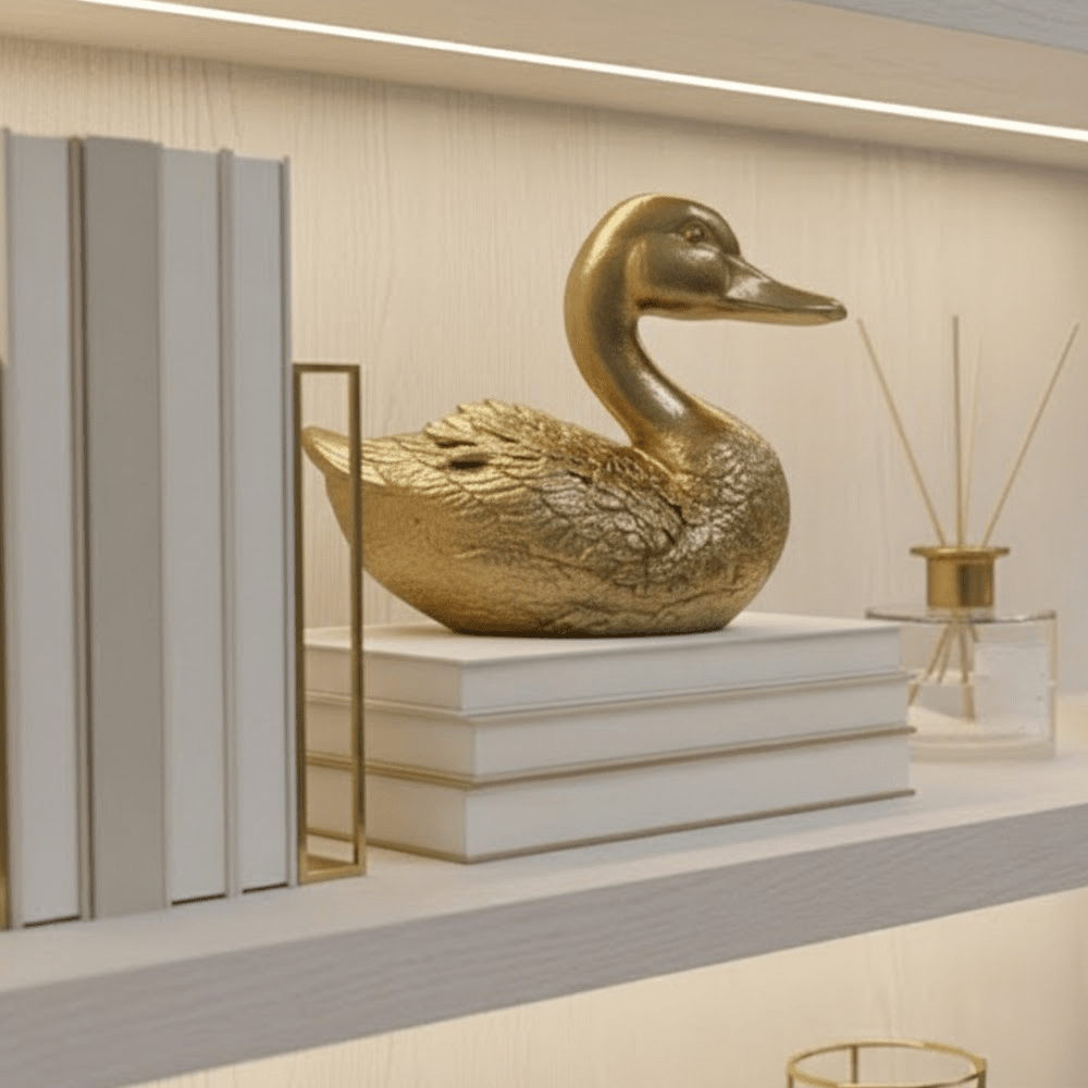 Decorative Gold Laying Duck Ornament – Rowen Homes