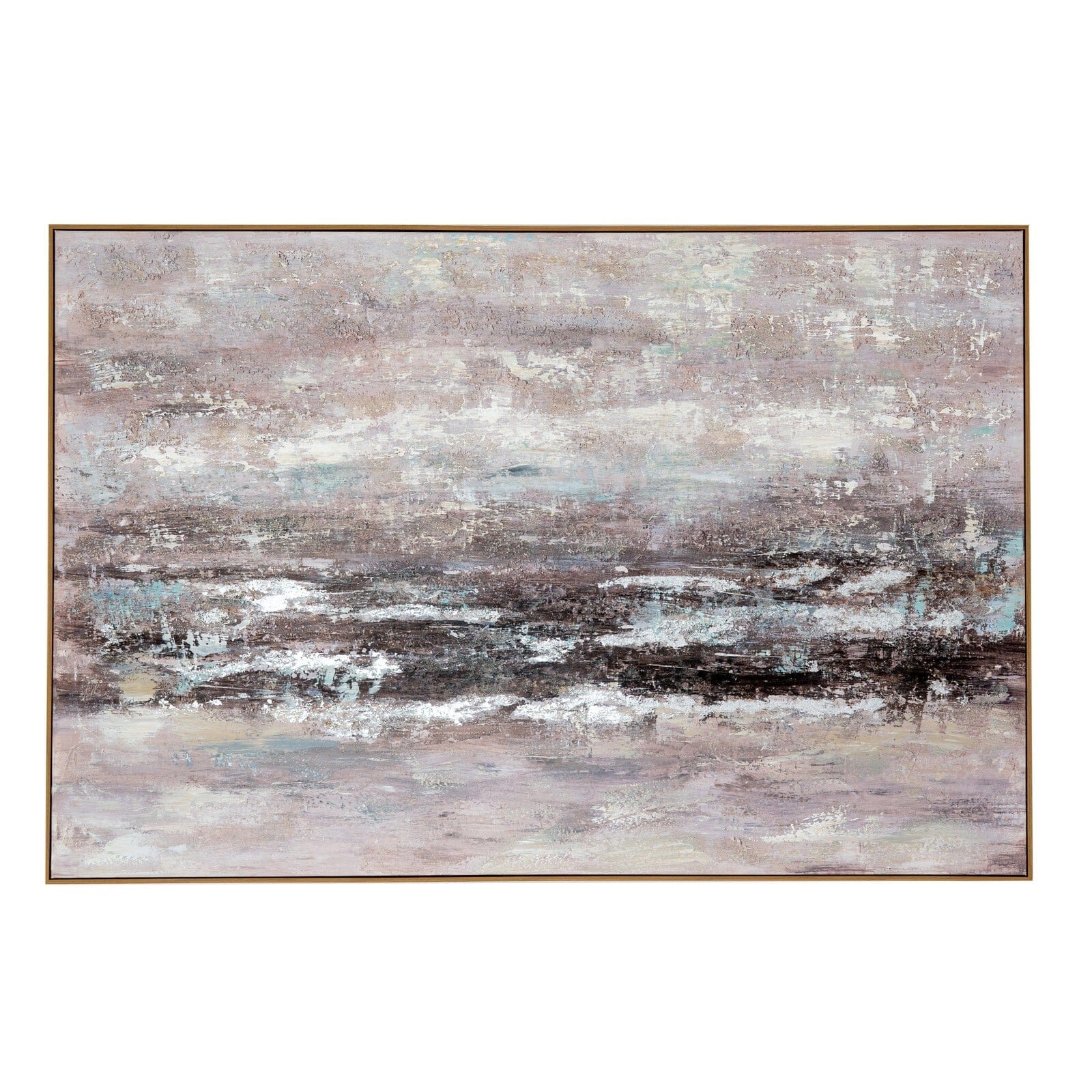 Elira Neutral Hand Painted Landscape Canvas in Frame – Rowen Homes