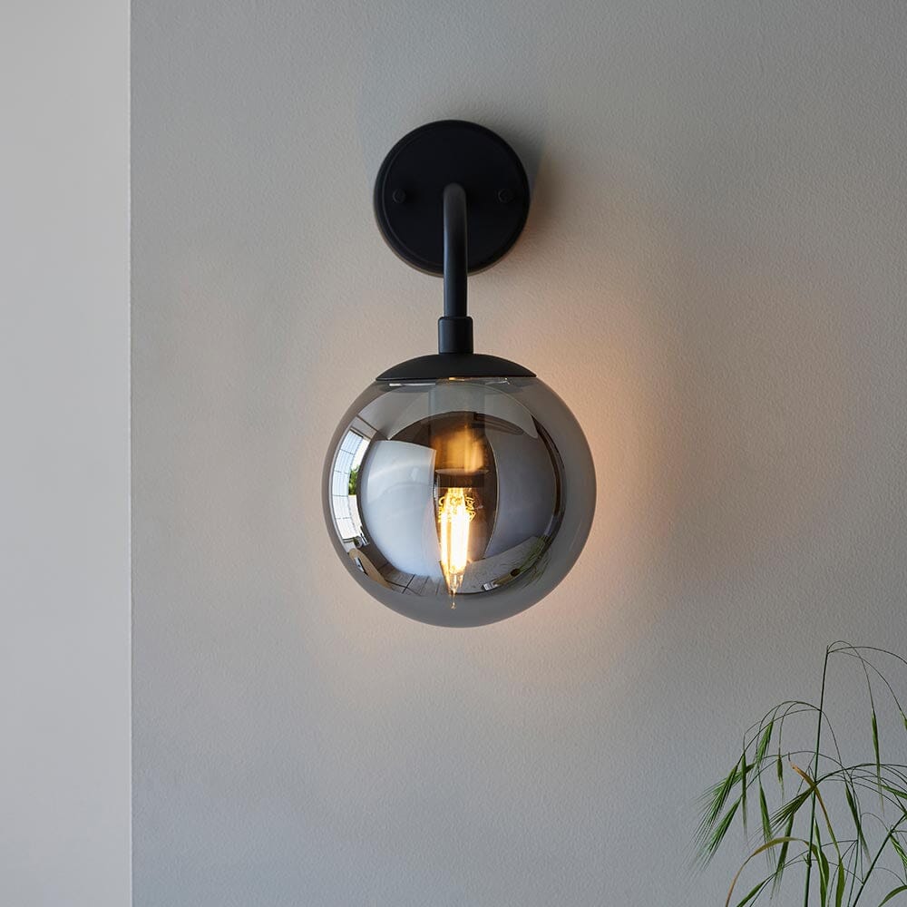Elowen Smoked Glass Wall Light: Modern Elegance – Rowen Homes