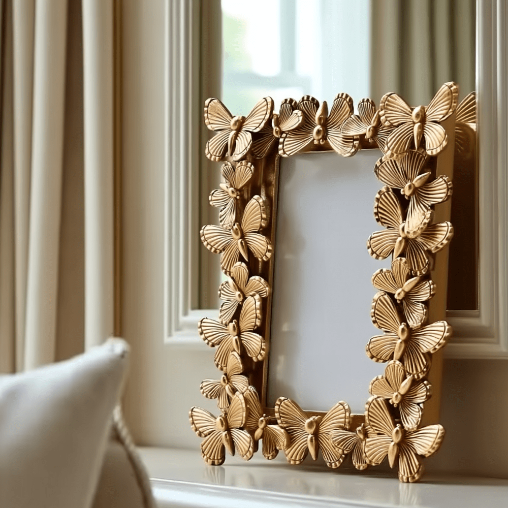 Elysia Gold 3D Butterfly Photo Frame- 4x6" – Rowen Homes