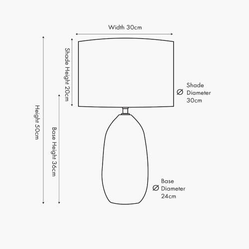 Elysian Ceramic Textured Neutral Table Lamp – Rowen Homes
