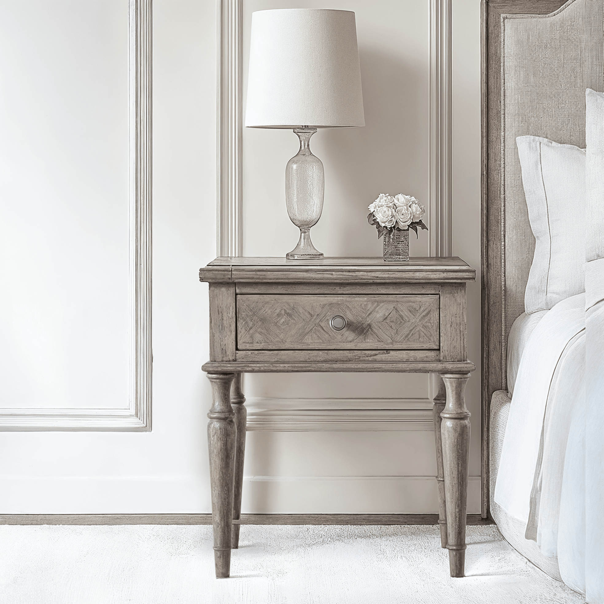 Elysium Natural Wood 1 Drawer Bedside Table – Rowen Homes