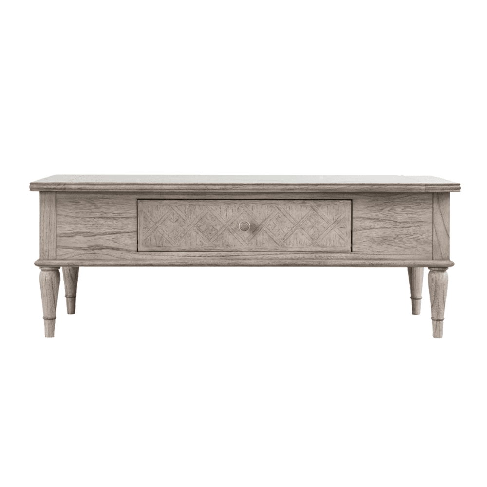 Elysium Natural Wood Push Drawer Coffee Table – Rowen Homes
