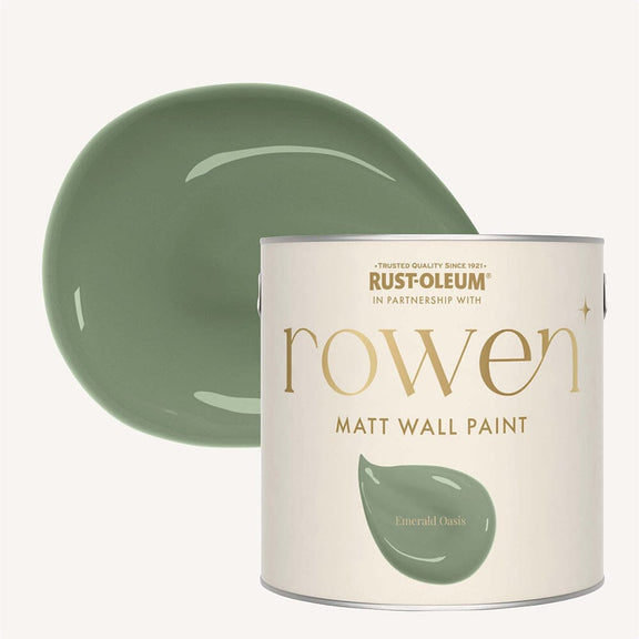 Emerald Oasis Walls & Ceilings Washable Flat Matt Paint - 2.5L – Rowen ...