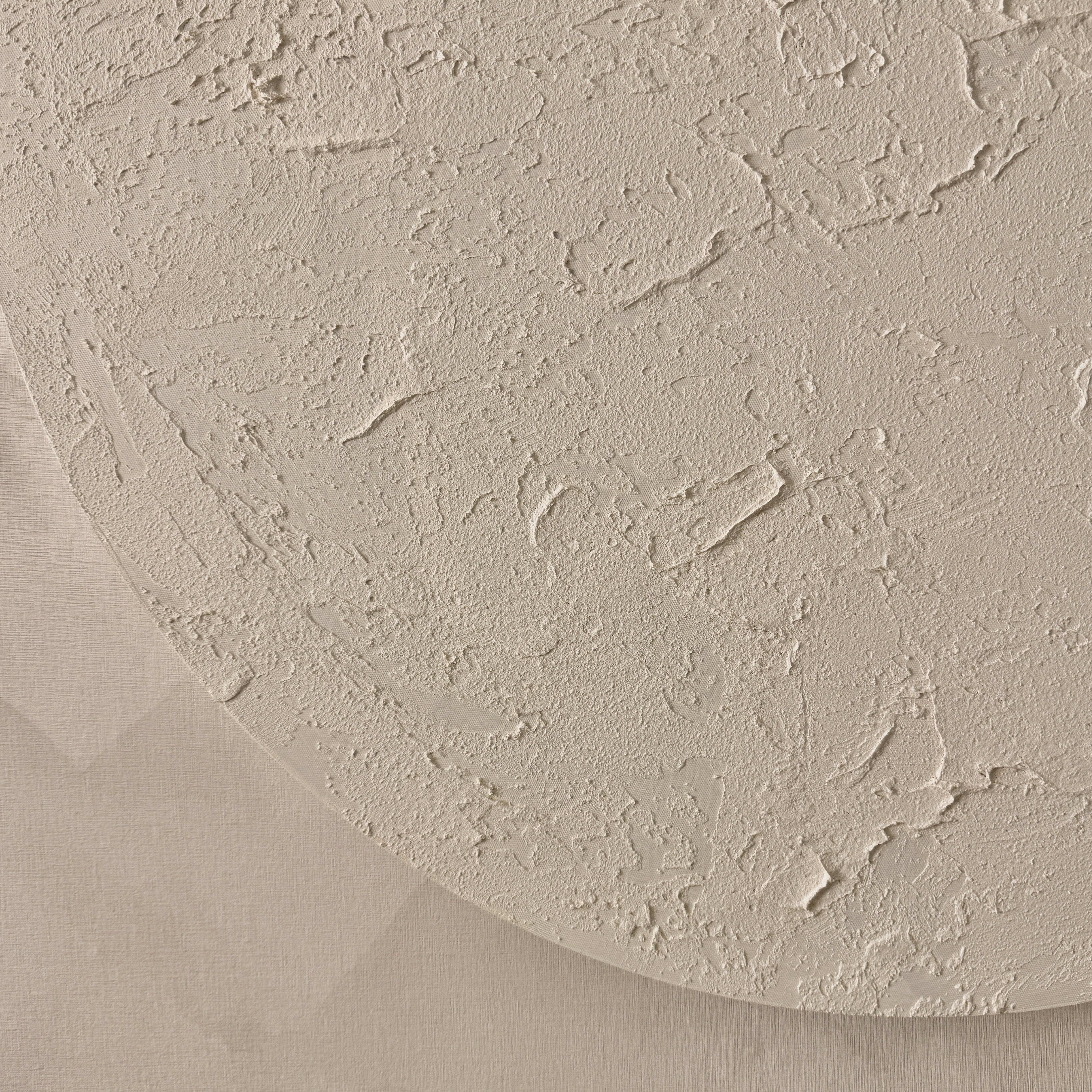 Euphoric White Round Textured Wall Art – Rowen Homes