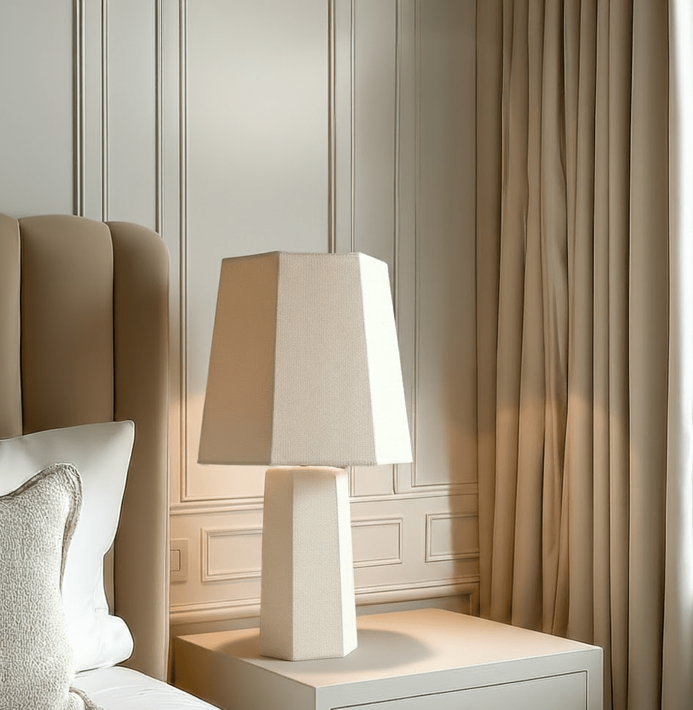 Eurelia Natural Linen Fabric Covered Lamp – Rowen Homes