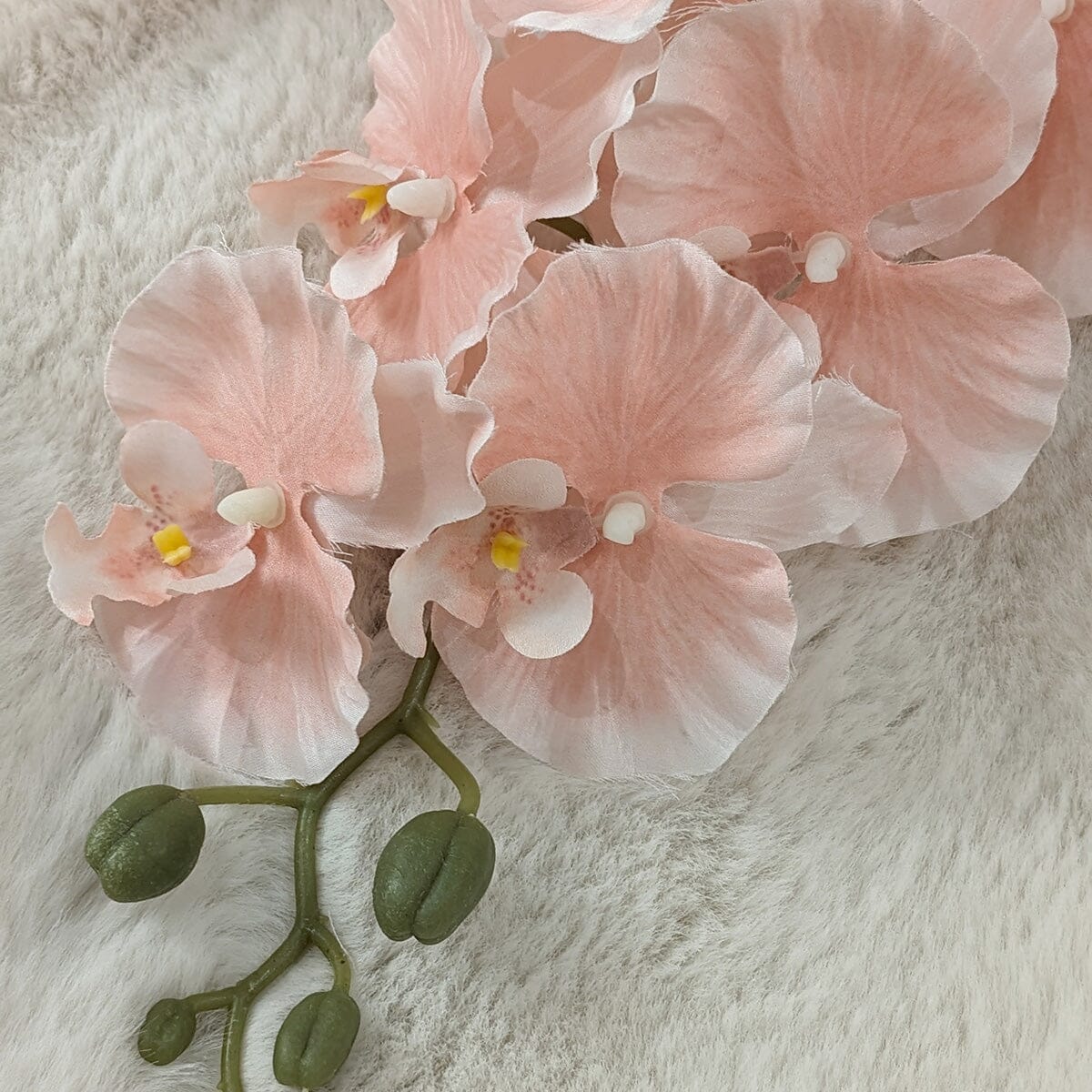 Faux Baby Pink Orchid Single Stem Flower – Rowen Homes