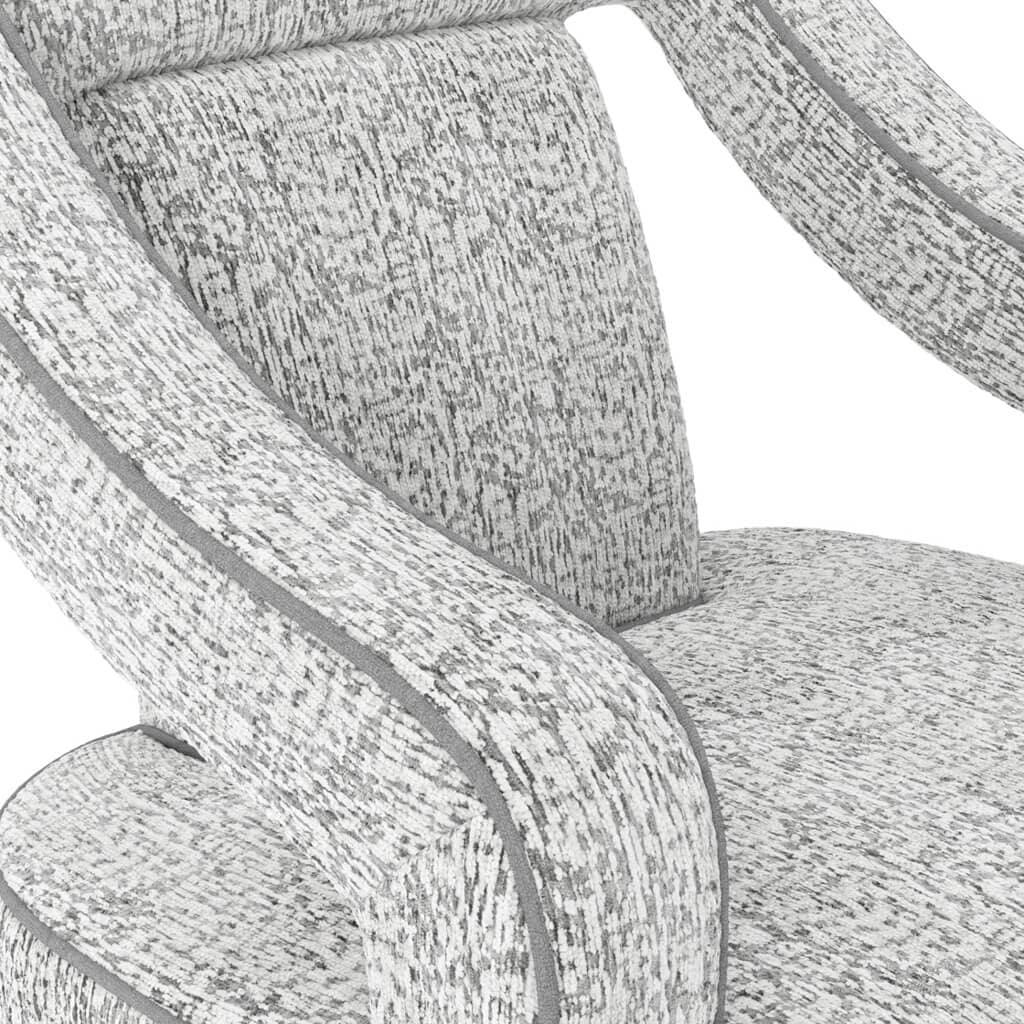 Faye Grey Patterned Accent Chair with Black legs – Rowen Homes