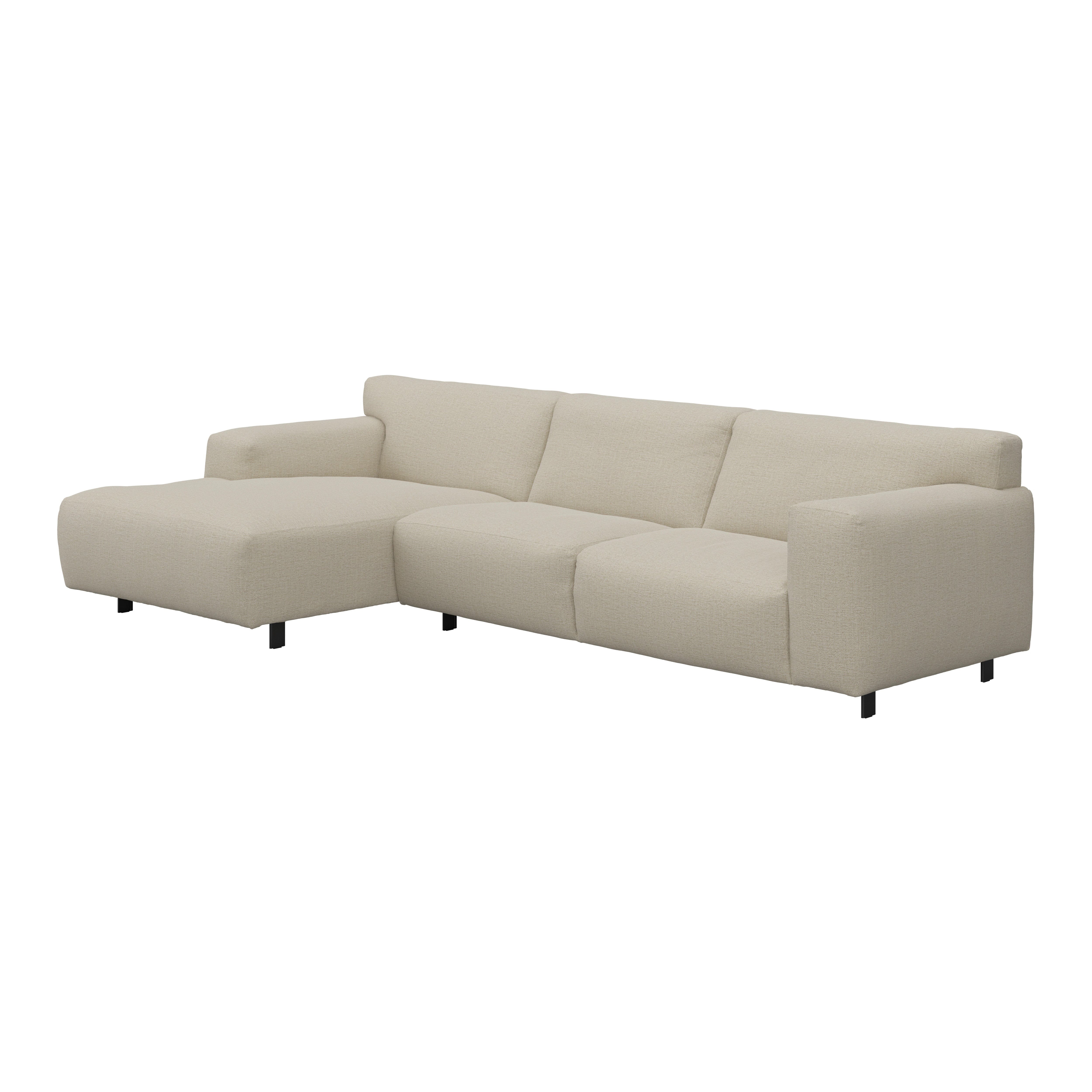 Freja Sand Textured Left Hand Facing Chaise End Sofa – Rowen Homes
