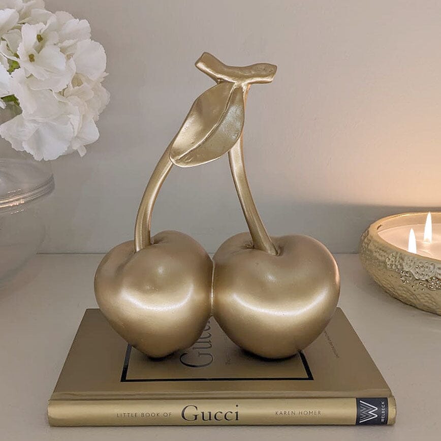 Gold Decorative Cherry Ornament for Stylish Home Décor – Rowen Homes