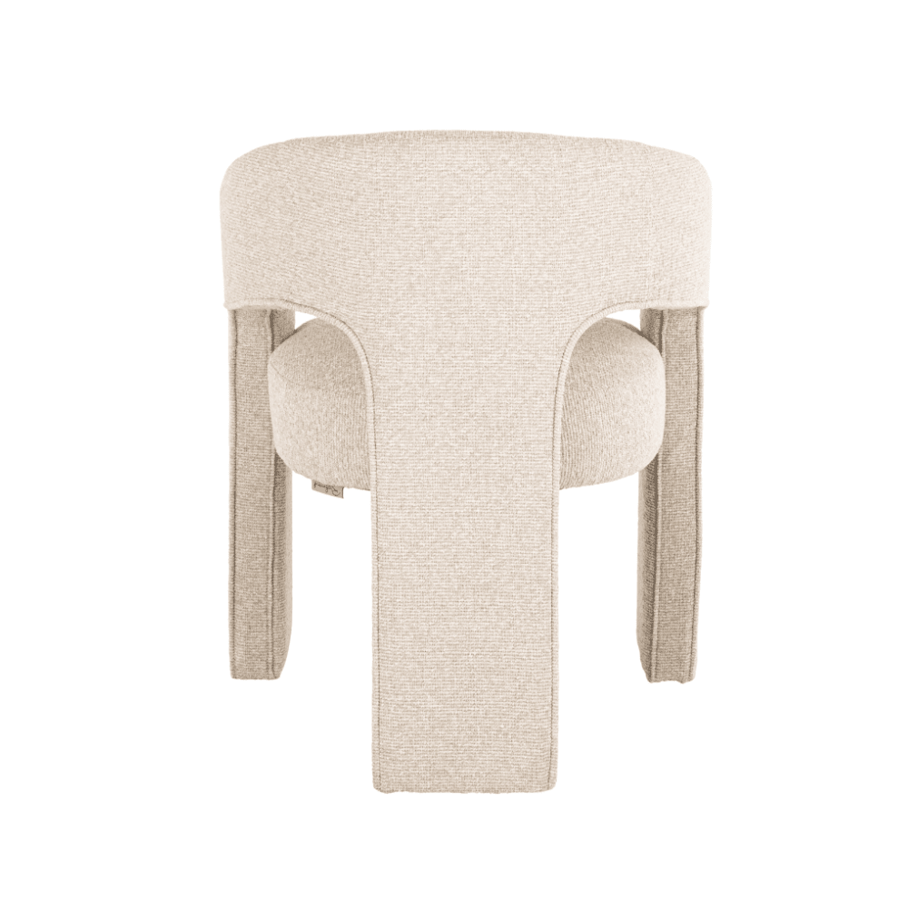Grace Ecru Textured Curved Dining Chair – Rowen Homes