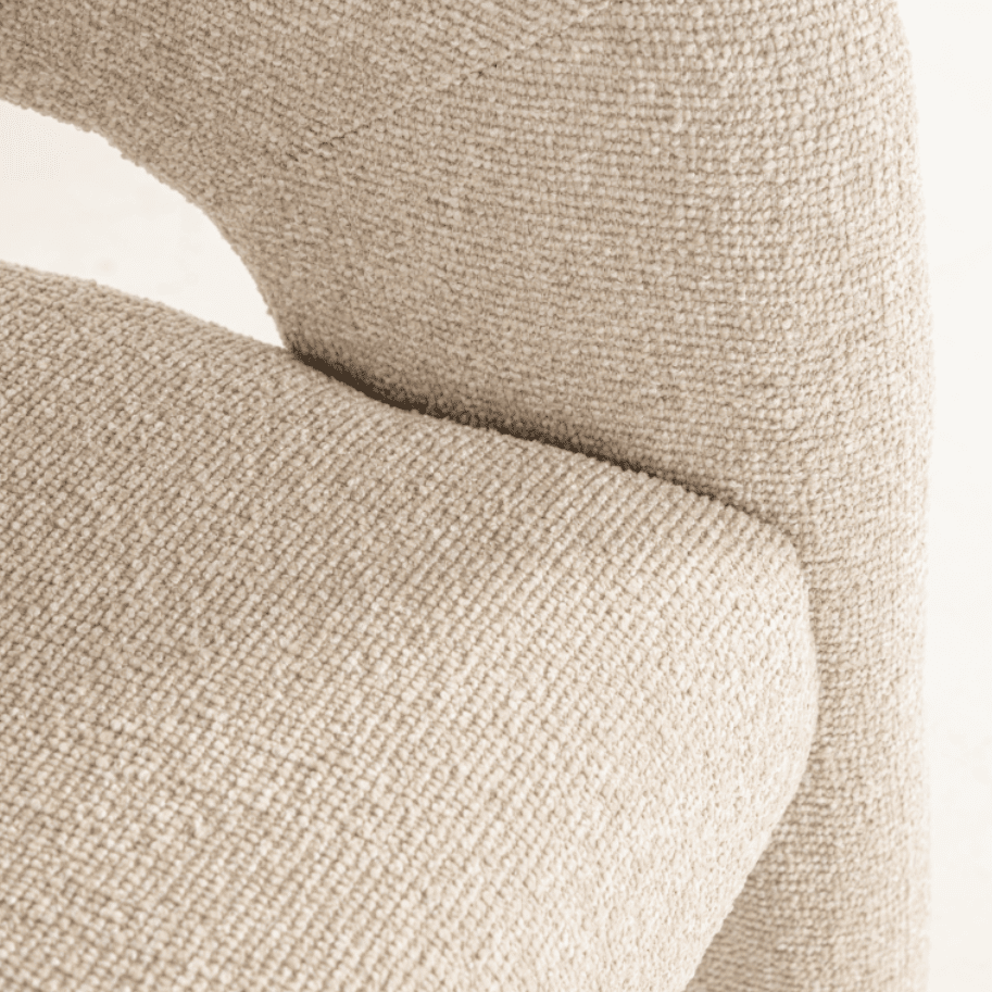 Grace Ecru Textured Curved Dining Chair – Rowen Homes