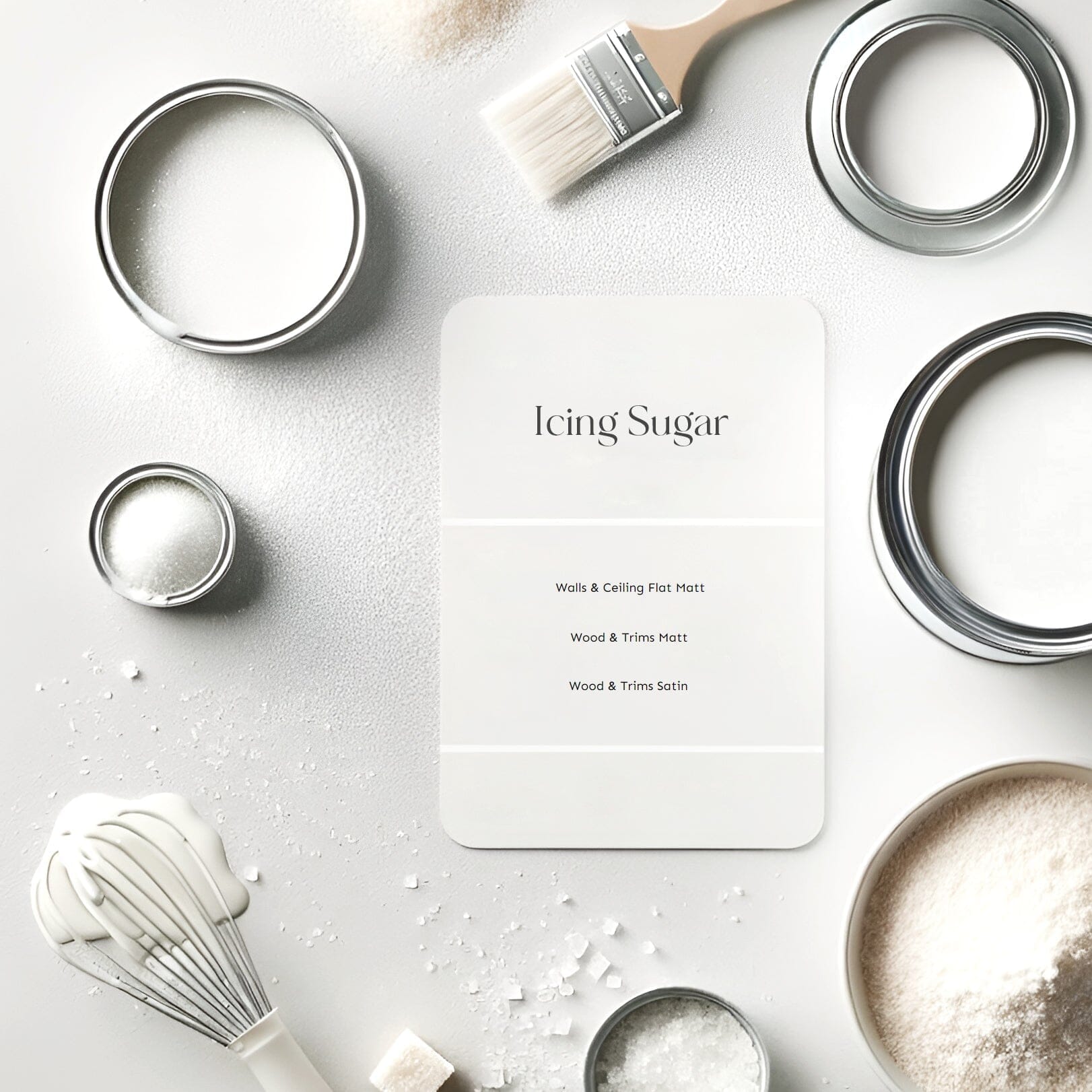 Icing Sugar White Walls & Ceilings Washable Flat Matt Paint – Rowen Homes
