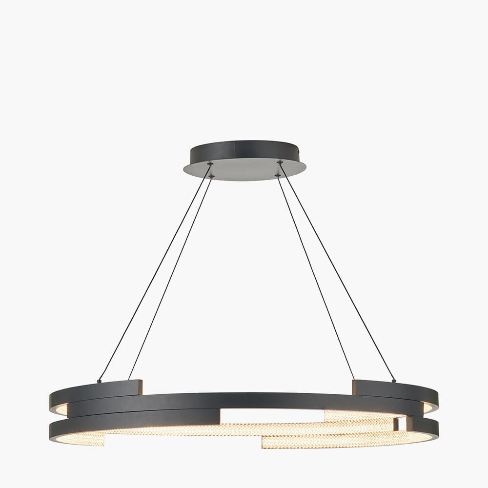 Jayden Black Round LED Pendant Ceiling Light – Rowen Homes