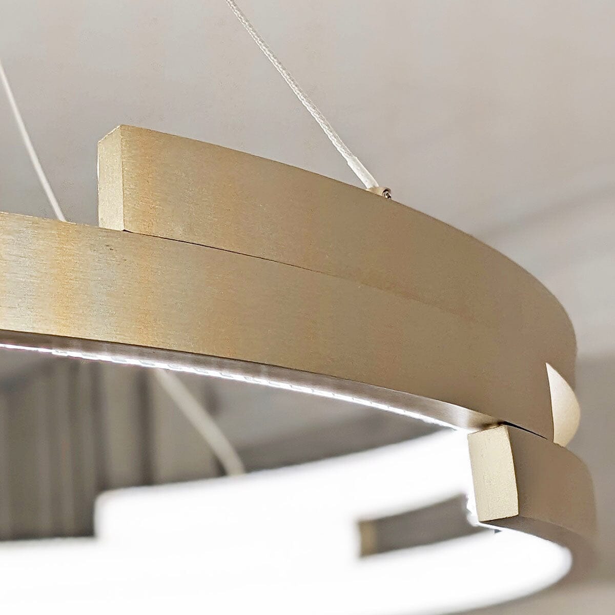 Jayden Gold Round LED Pendant Ceiling Light – Rowen Homes