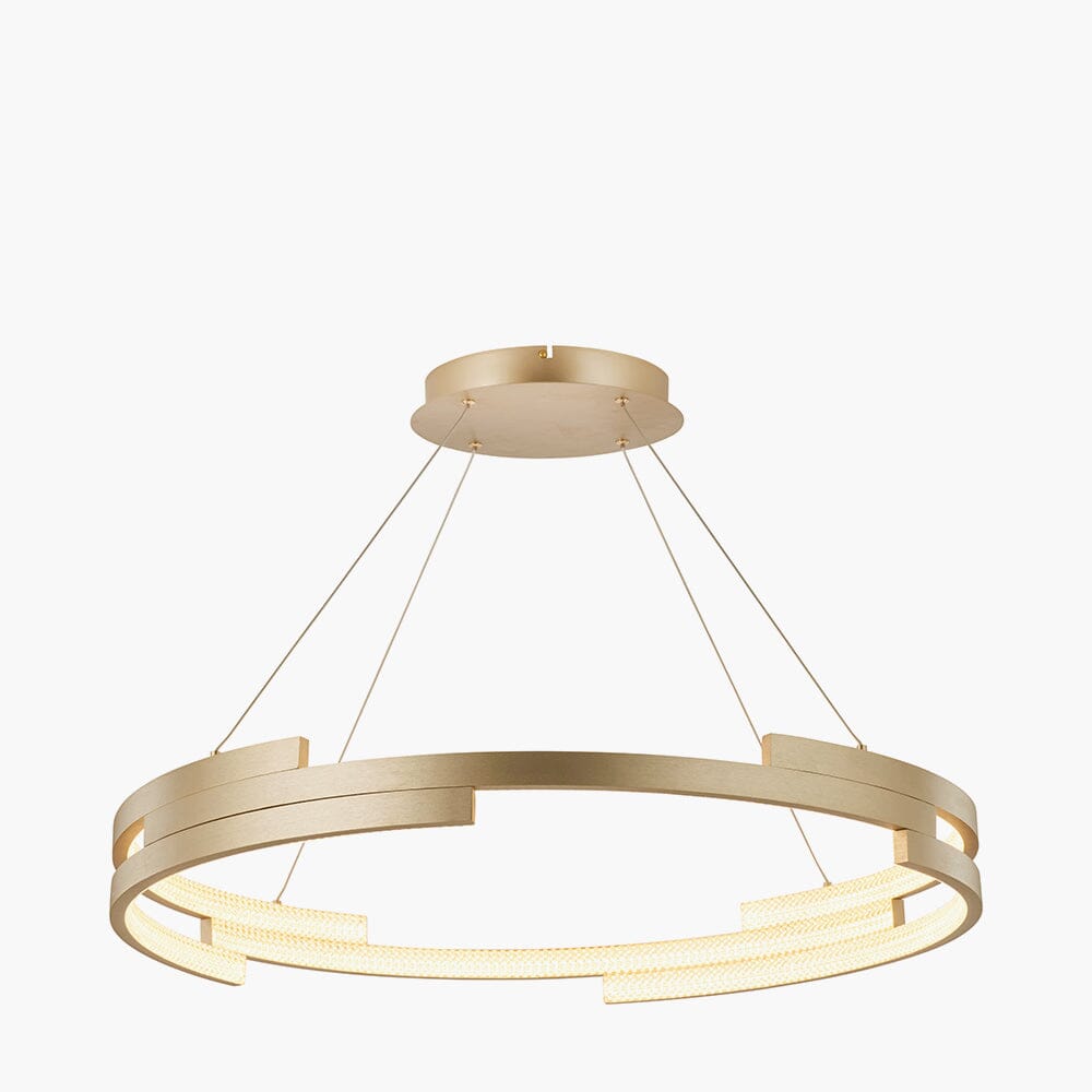Jayden Gold Round LED Pendant Ceiling Light – Rowen Homes