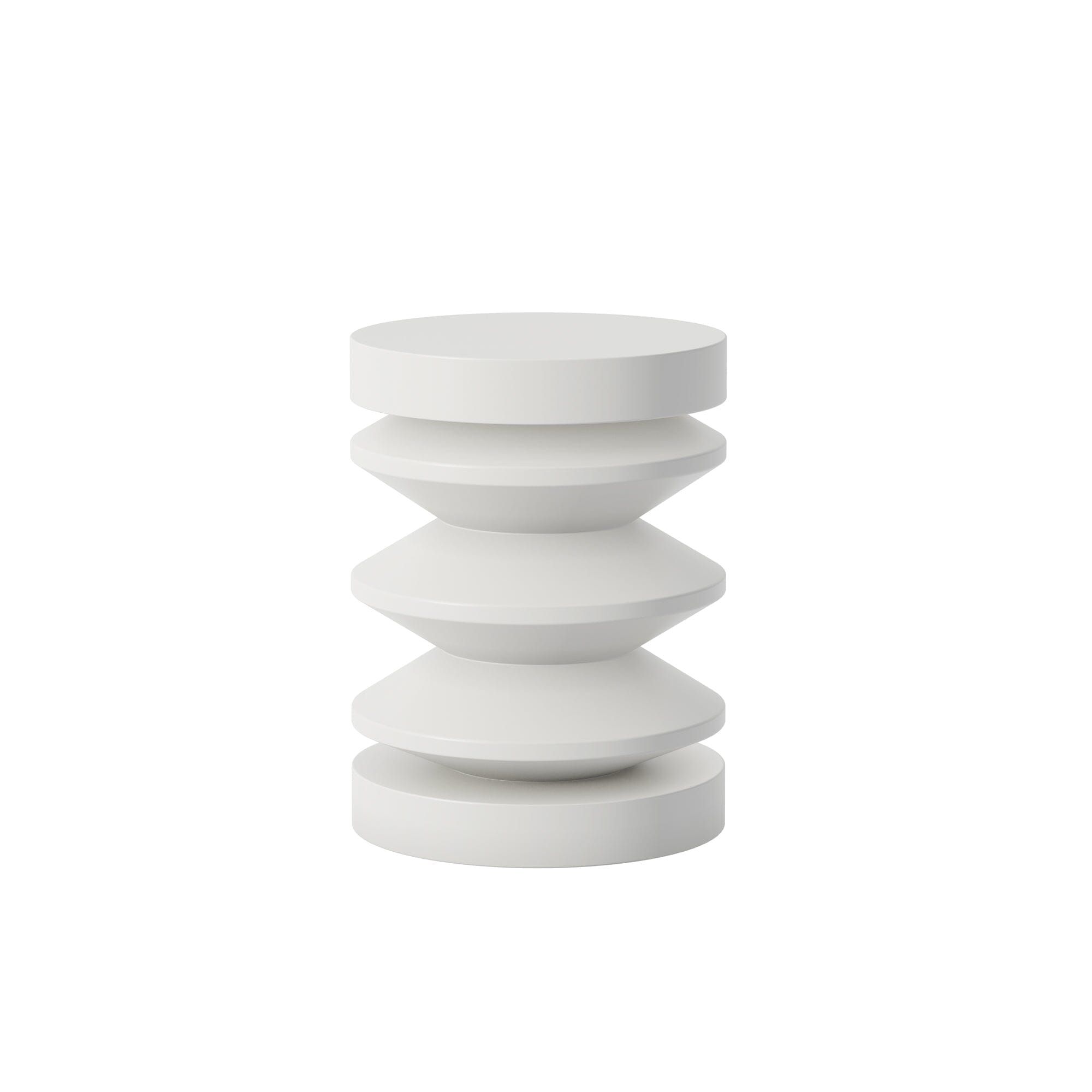 Kamala White Abstract Side Table – Rowen Homes