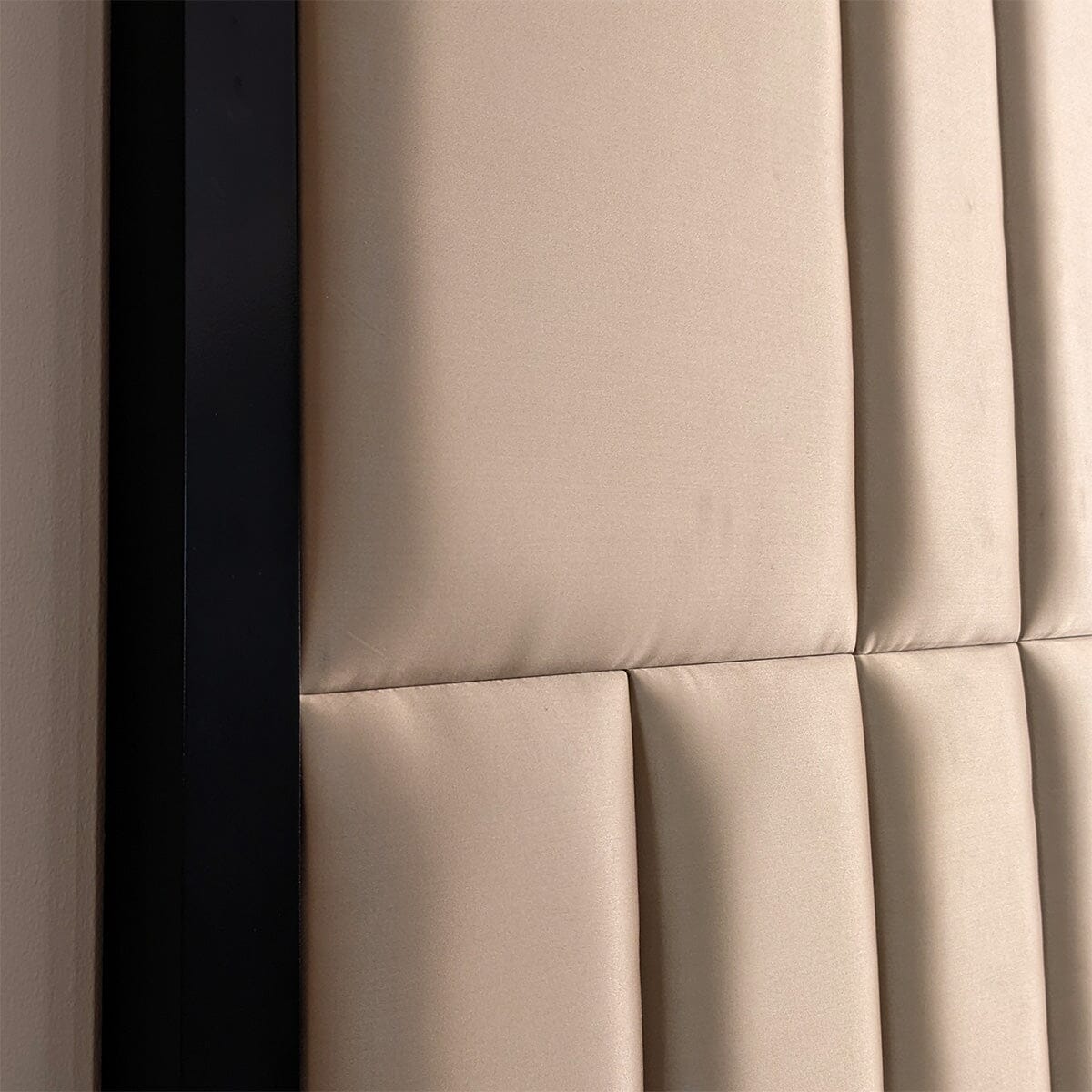 Kensington Serena Hazel Satin Premium Headboard with Black Frame ...