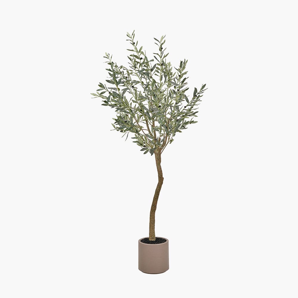 Large Faux Olive Tree in Ceramic Pot – Rowen Homes
