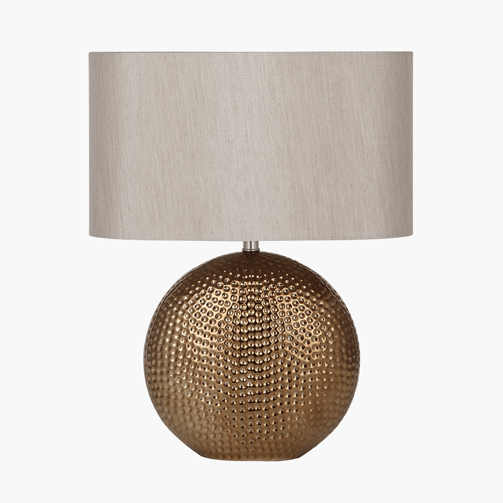 Lucinda Bronze Hammered Rounded Table Lamp – Rowen Homes
