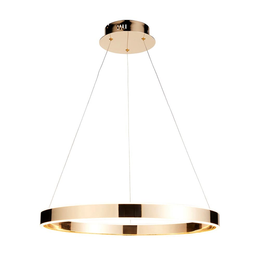 Lydia Gold Round LED Pendant Ceiling Light – Rowen Homes