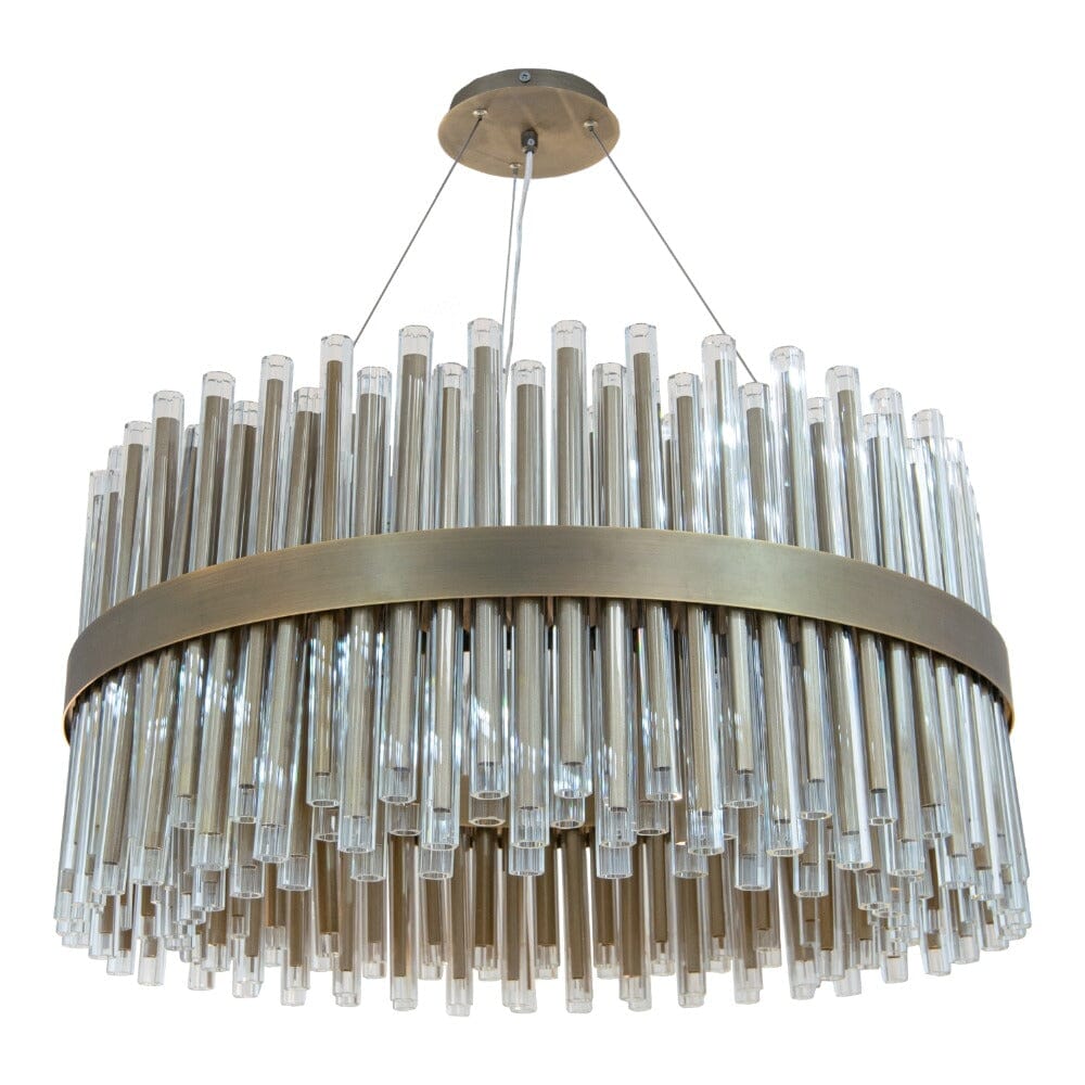 Maribelle Large Premium Gold Round Chandelier – Rowen Homes