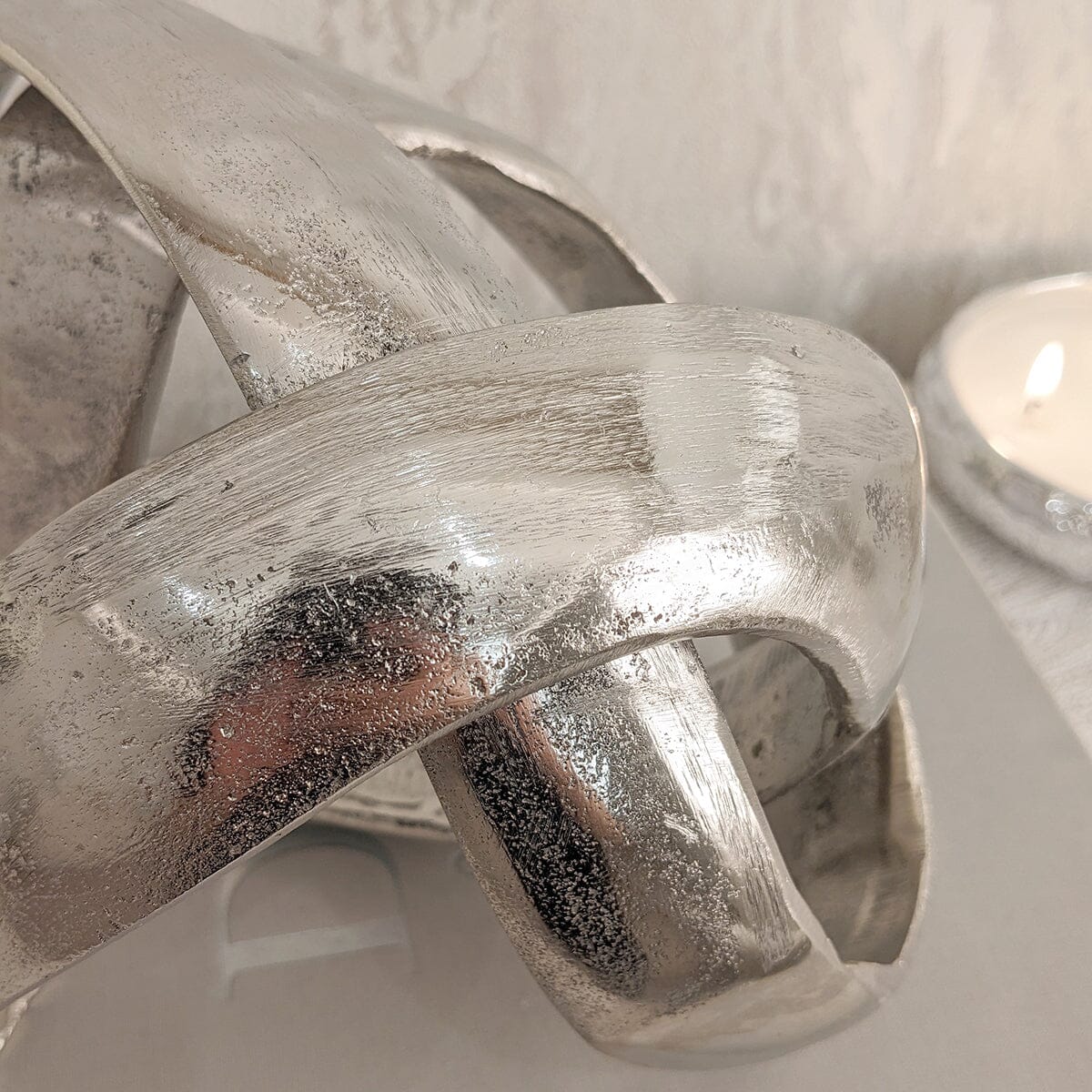 Shop Marteli Decorative Silver Knot Sculpture – Rowen Homes