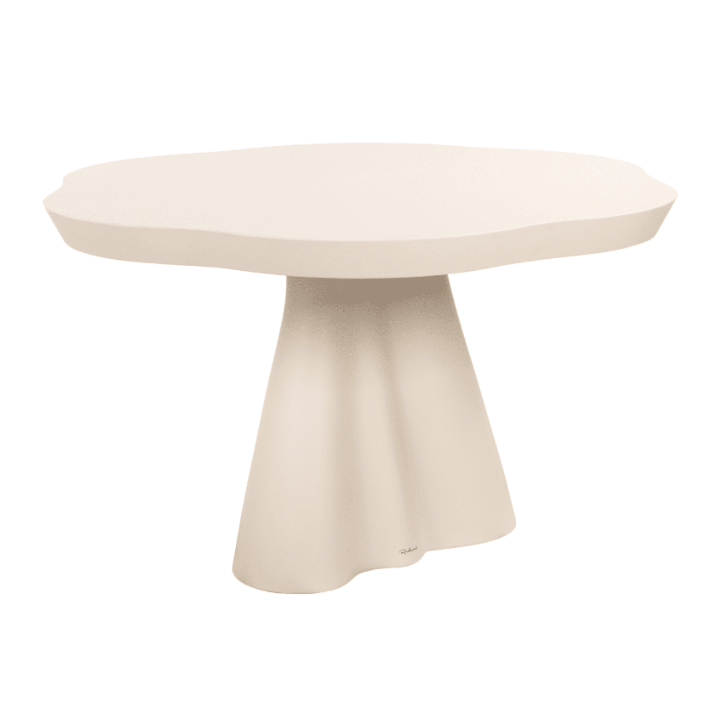 Michaela Concrete Flower Shaped Outdoor Dining Table – Rowen Homes