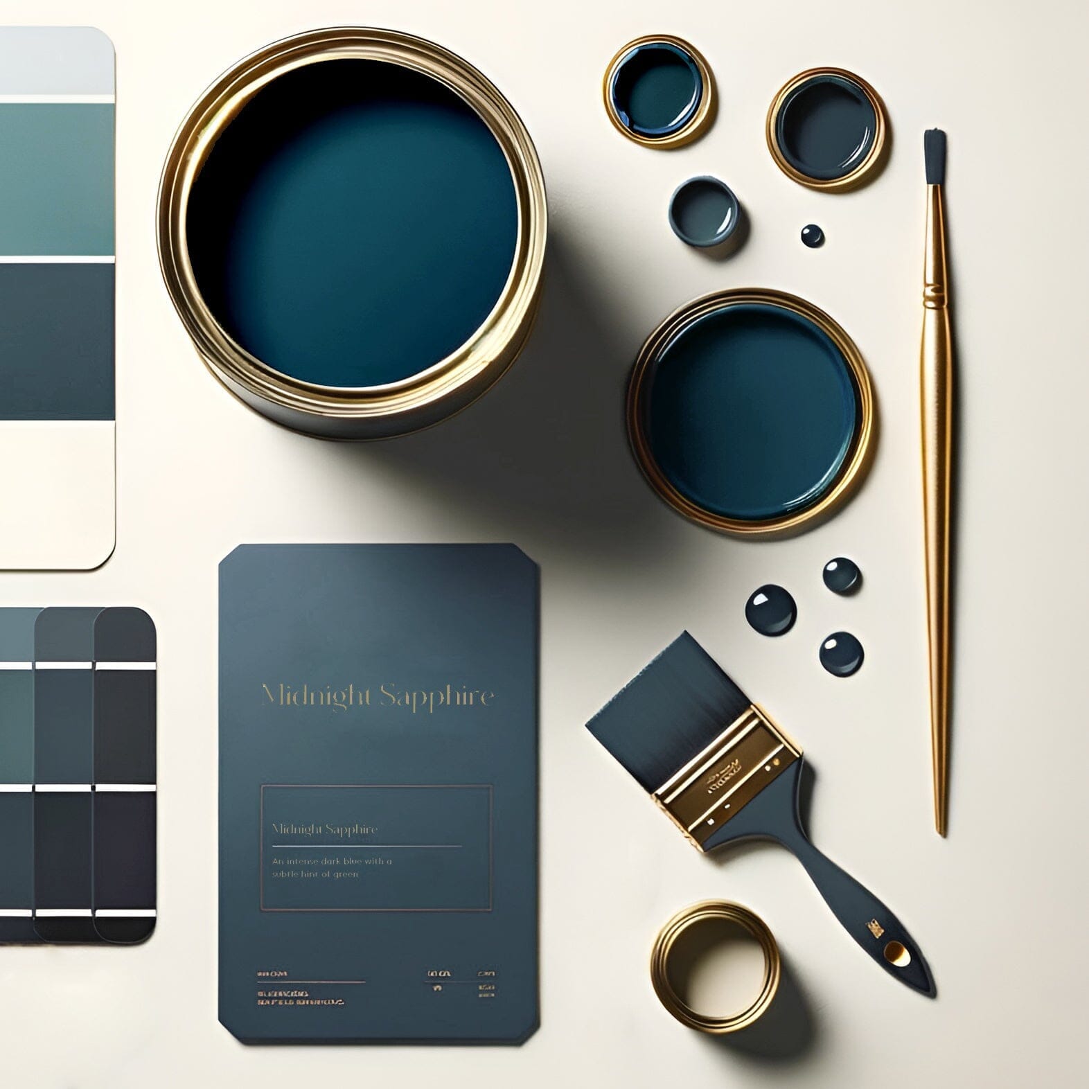 Midnight Sapphire Deep Blue Wall & Ceiling Flat Matt Paint – Rowen Homes