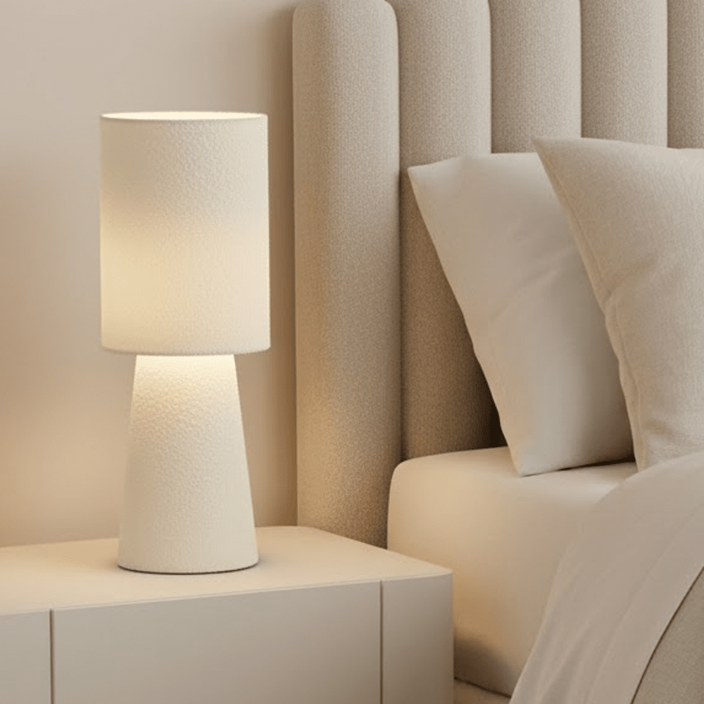 Nellie Cream Boucle Table Lamp – Rowen Homes