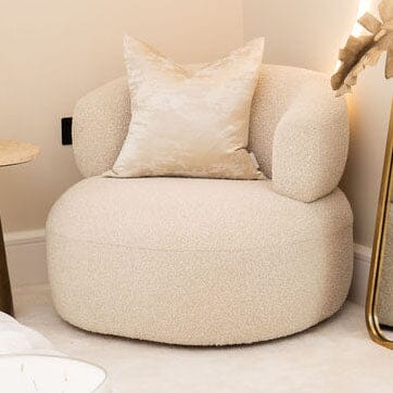 Nyra Ivory Boucle Accent Chair – Rowen Homes