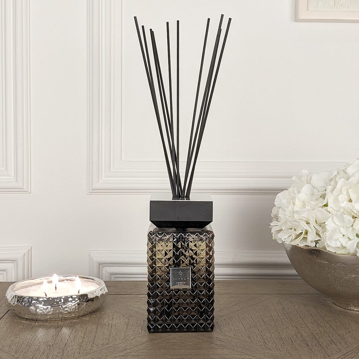 Persian Spice Black & Silver Luxury Reed Diffuser - 500ml – Rowen Homes